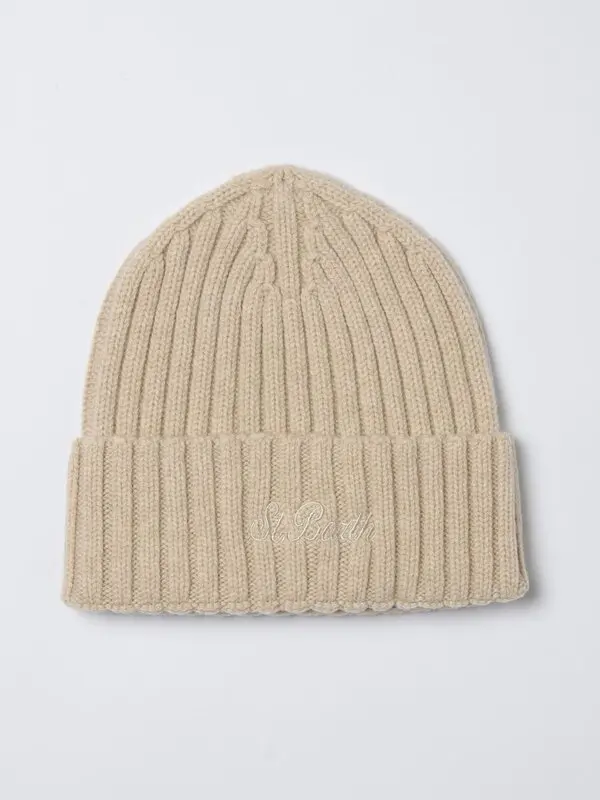 MC2 SAINT BARTH Ribbed Beanie - Beige