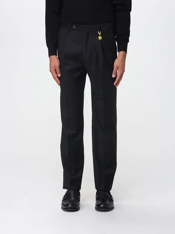 MANUEL RITZ Straight Leg Trousers - Black