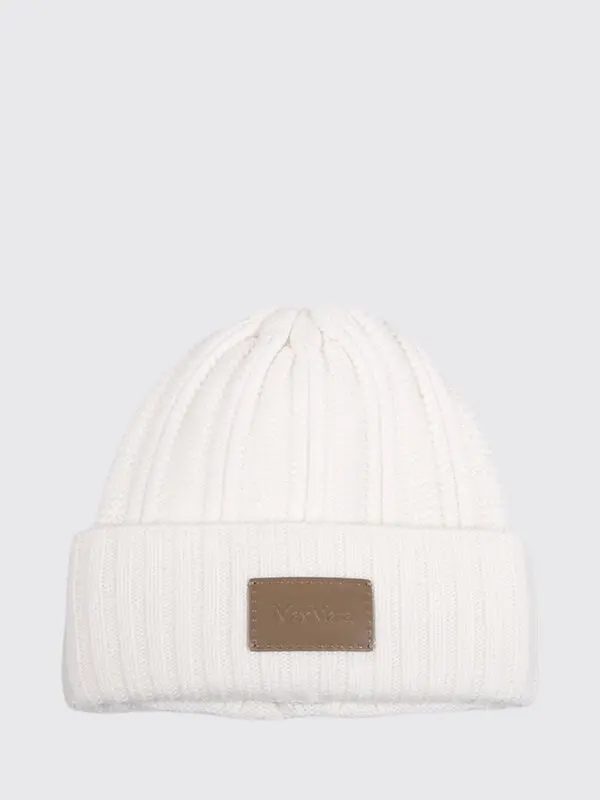 Max Mara Ribbed Beanie - White