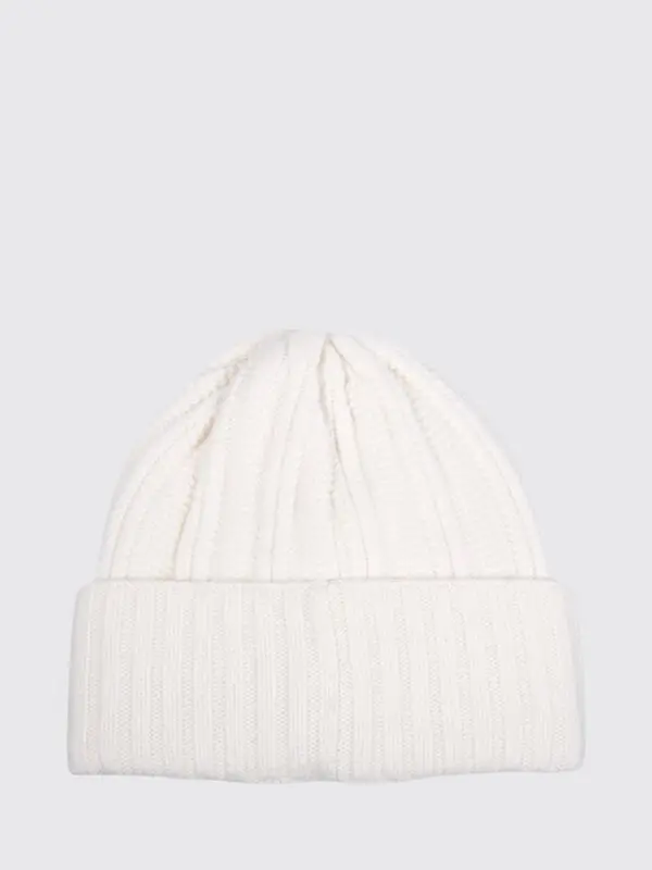 Max Mara Ribbed Beanie - White