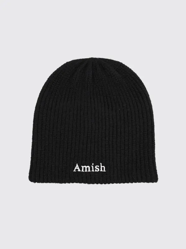 AMISH Ribbed Beanie - Black