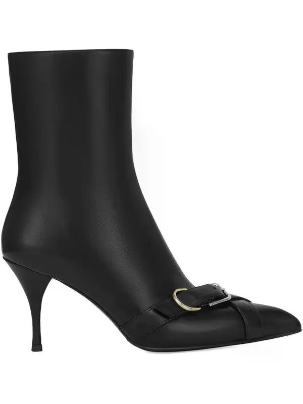 POTAMY Leather Ankle Boots