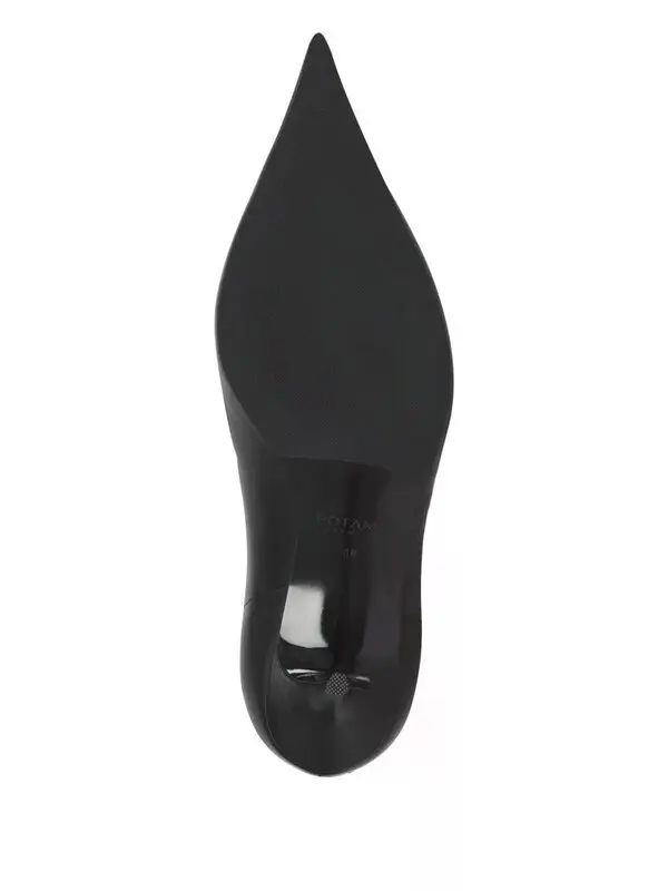 POTAMY 95mm Leather Ankle Boots