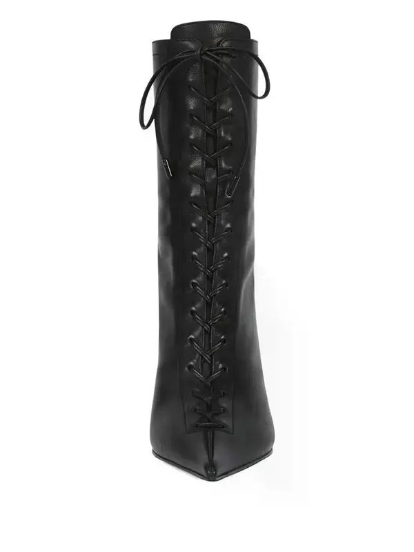 POTAMY 95mm Leather Ankle Boots