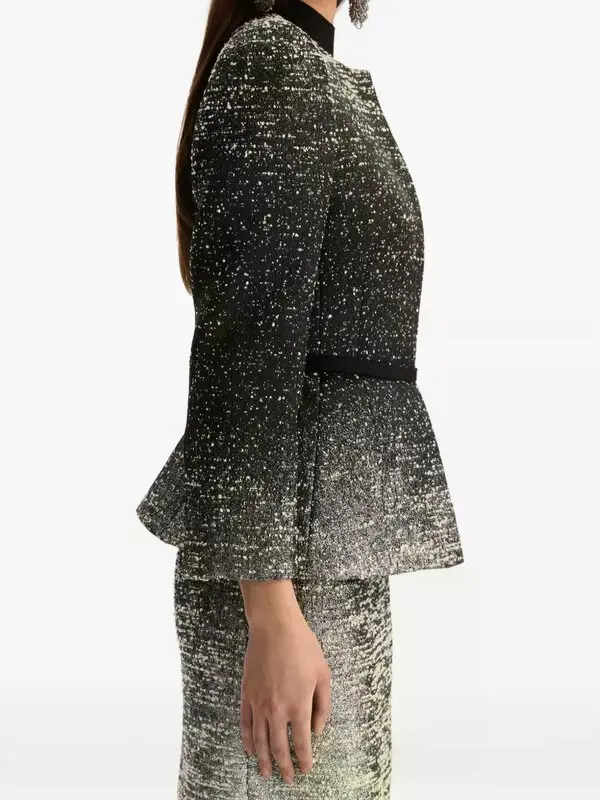 Oscar De La Renta Ombré Bouclé Jacket