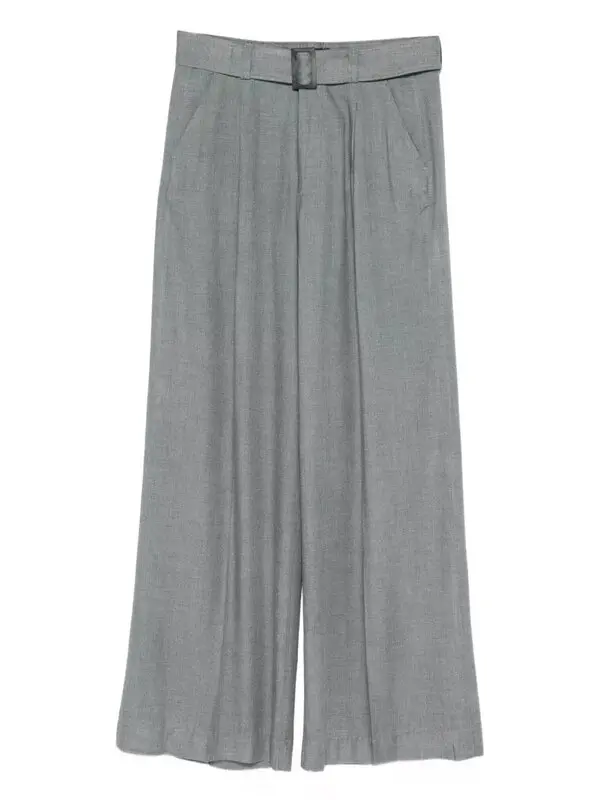 DONDUP Belted Wide Leg Trousers
