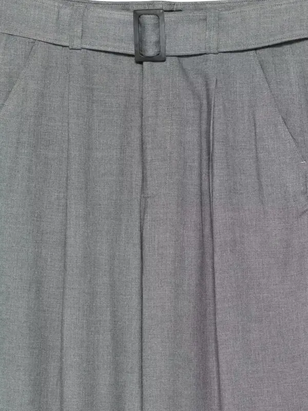 DONDUP Belted Wide Leg Trousers