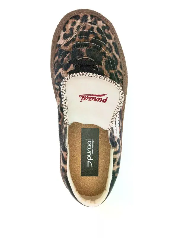 PURAAI Leopard Print Sneakers