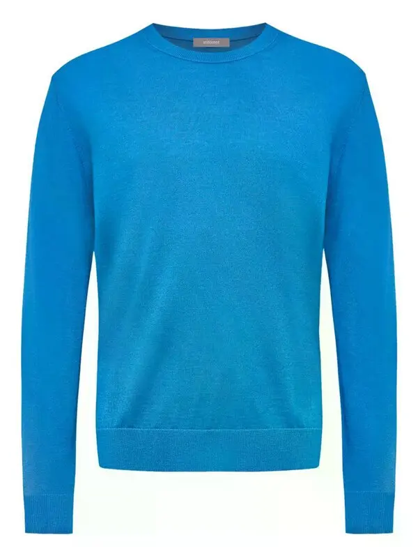 12 STOREEZ Crew Neck Fine Knit Sweater