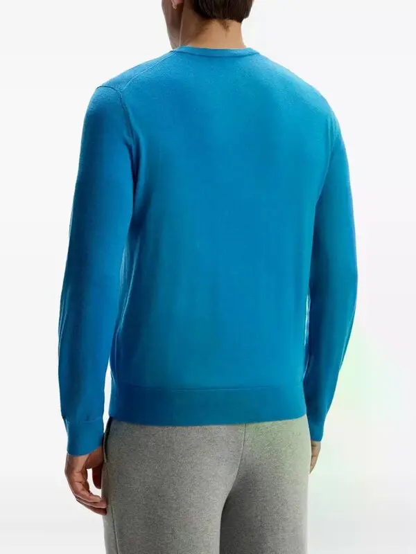 12 STOREEZ Crew Neck Fine Knit Sweater