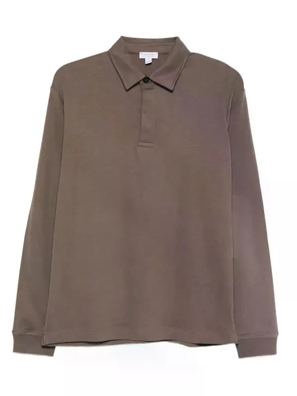 Sunspel Long-sleeve Polo Shirt