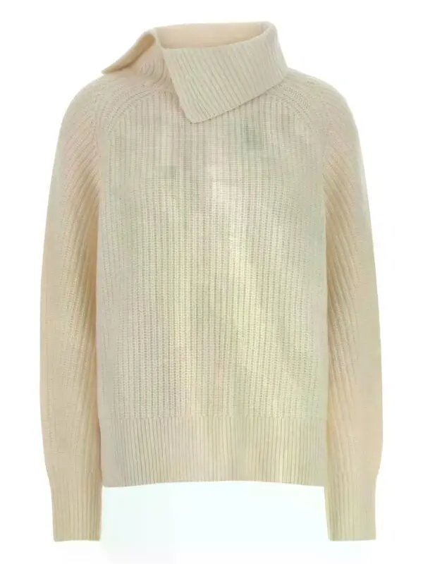 Loulou De Saison Cecil Collar Sweater - Neutrals