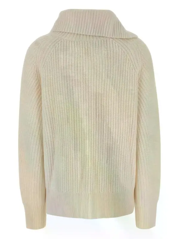 Loulou De Saison Cecil Collar Sweater - Neutrals