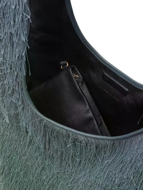 Dries Van Noten Fringed Tote Bag - Grey