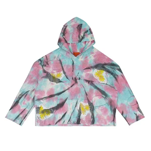 WHO DECIDES WAR Melded Thermal Pullover Hoodie