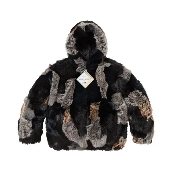Supreme Patchwork Windstopper Faux Fur Jacket