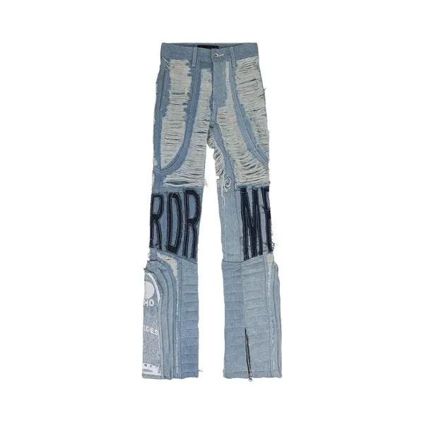WHO DECIDES WAR Mrdr Moto Straight Fit Jeans