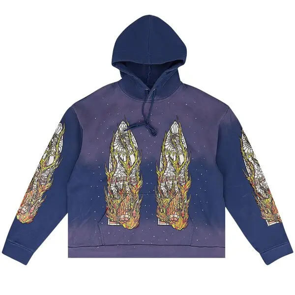 WHO DECIDES WAR Flame Glass Hoodie