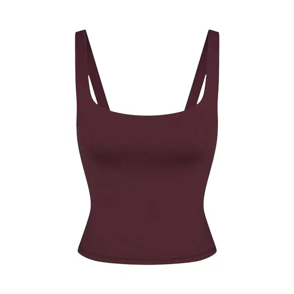 NIKESKIMS Matte Square Neck Tank - Red