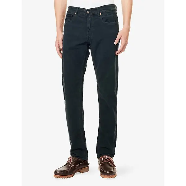 REPLAY Grover Straight-fit Corduroy Trousers - Black