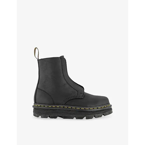 Dr. Martens Zebzag Laceless Leather Ankle Boots