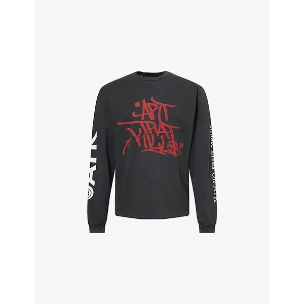 Gallery Dept. Music Lives On Atk Long-Sleeve Cotton-Jersey T-Shirt