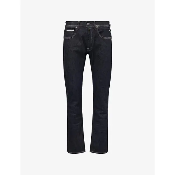 REPLAY Grover Straight-fit Stretch-denim Jeans