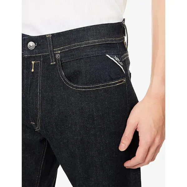 REPLAY Grover Straight-fit Stretch-denim Jeans