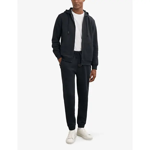 REISS Finch Drawstring-waist Cotton-blend Jogging Bottoms