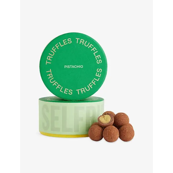 SELFRIDGES SELECTION Milk Chocolate With White Chocolate, Pistachio And Sea Salt Truffles 20-pieces 230g - One-color
