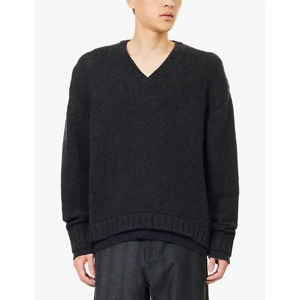 Our Legacy Merino Wool V-neck Jumper