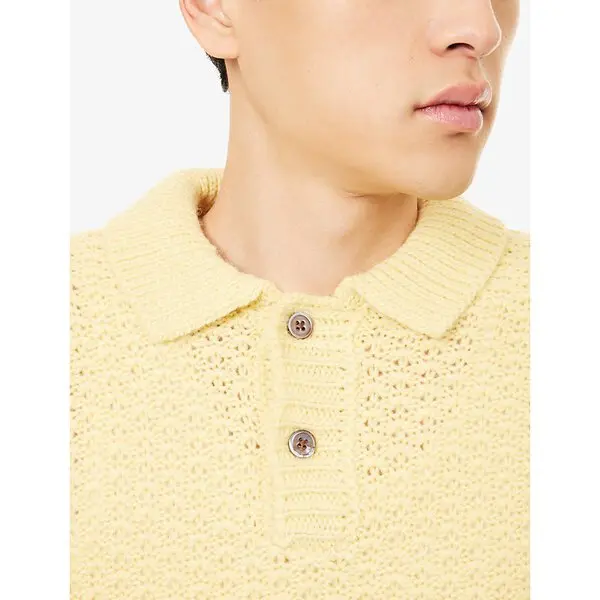 Obey Loreto Knitted Wool-blend Polo Jumper