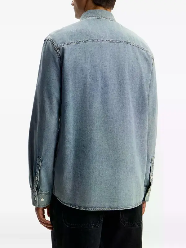 12 STOREEZ Pocket Denim Shirt