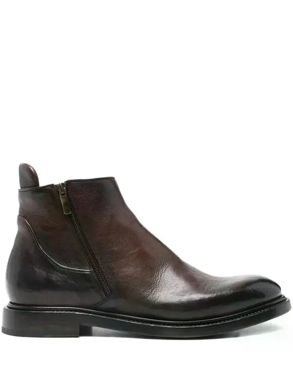 SILVANO SASSETTI Leather Ankle Boots
