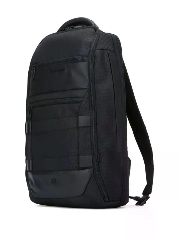 PIQUADRO Logo-plaque Backpack - Black
