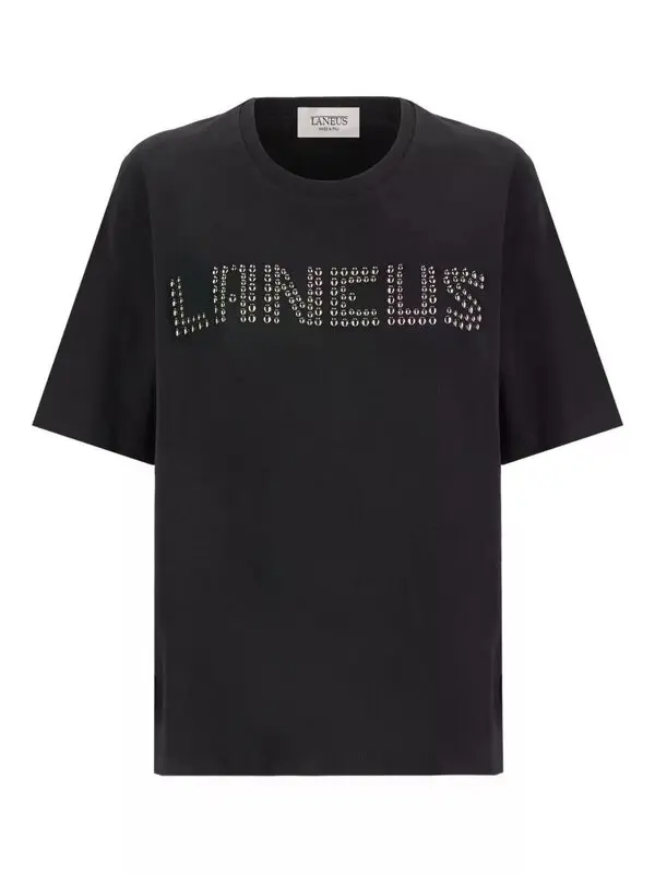 LANEUS Studded Jersey T-shirt