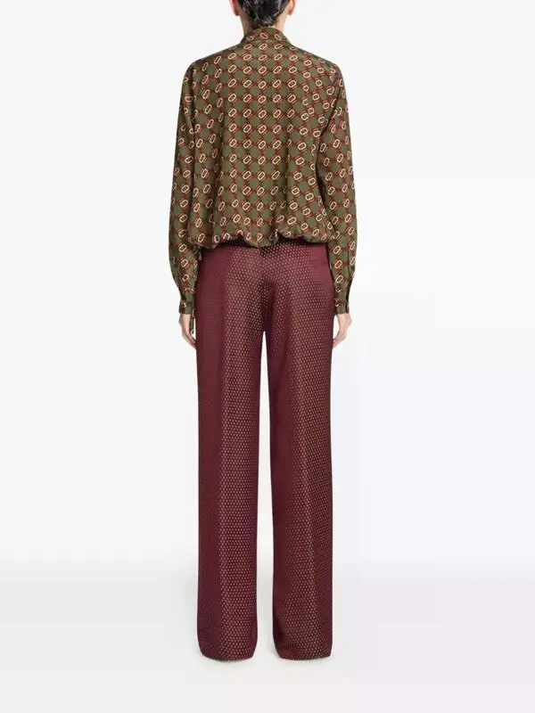 Dries Van Noten Printed Wrap Shirt