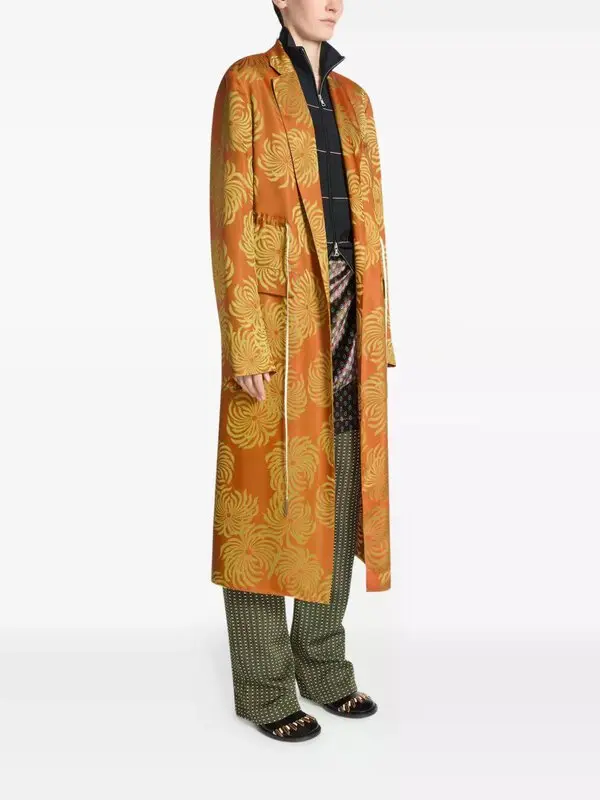 Dries Van Noten Flora-jacquard Coat
