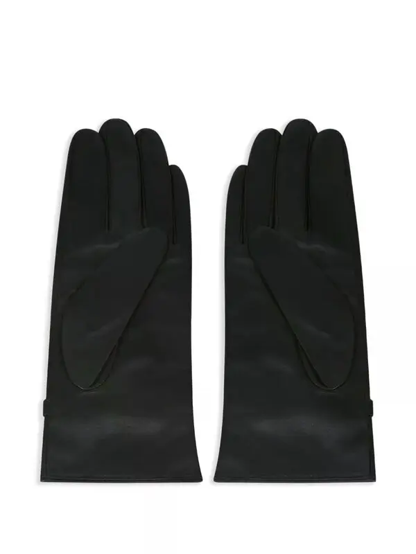 POTAMY Horsebit Leather Gloves