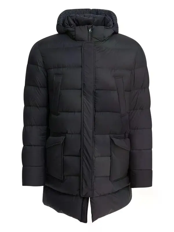 Herno Hooded Padded Jacket - Black