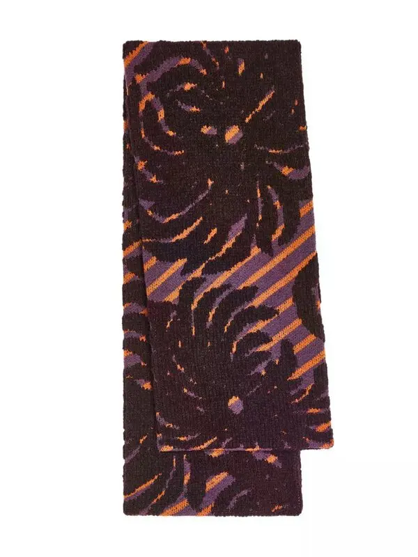 Dries Van Noten Jacquard Scarf - Brown