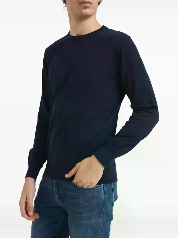 KANGRA Long-sleeve Sweater - Blue