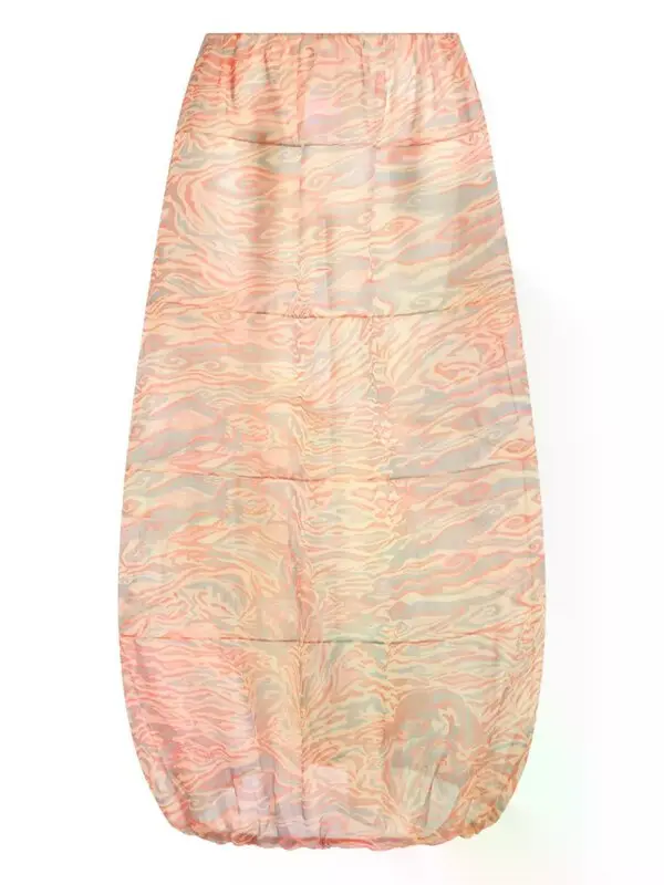 Giorgio Armani Patterned Midi Skirt