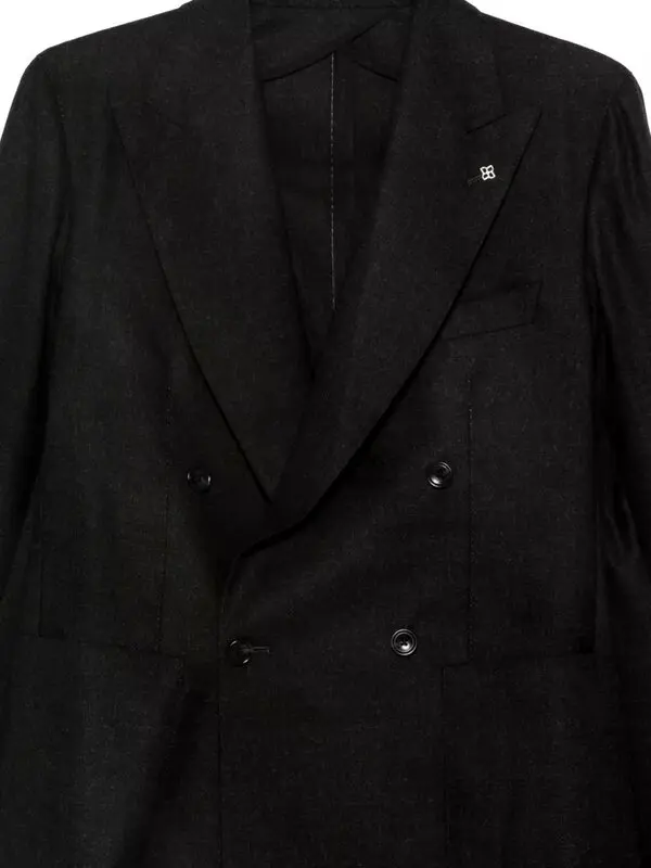 Tagliatore Double-breasted Virgin-wool Suit