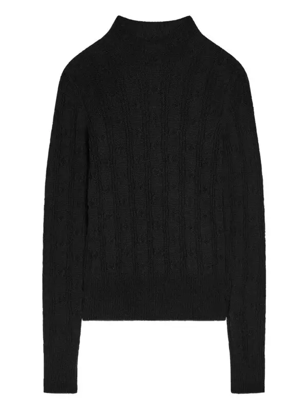 Dries Van Noten Wool Cable Knit Sweater