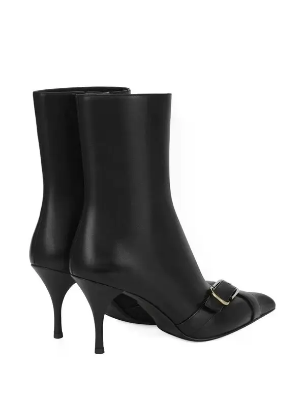 POTAMY Leather Ankle Boots