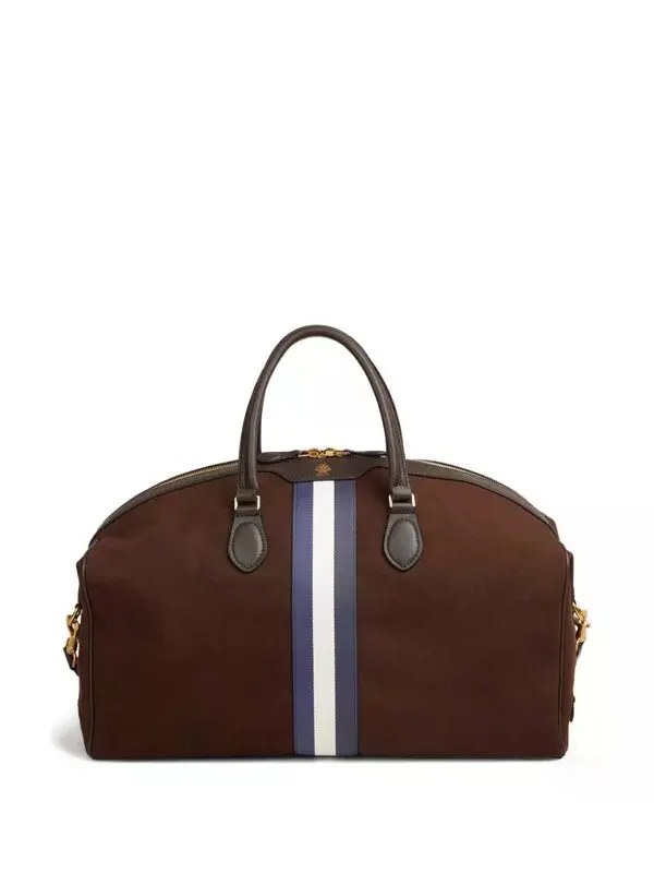 Bally Striped Luggage Bag With Logo Detail