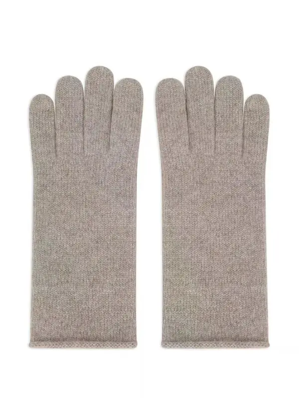 POTAMY Knitted Cashmere Gloves - Neutrals