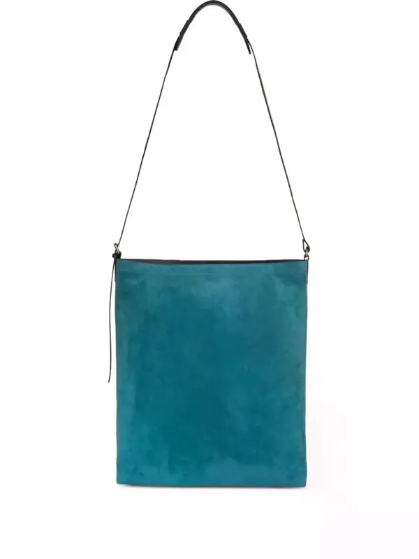 Dries Van Noten Suede Tote Bag - Blue