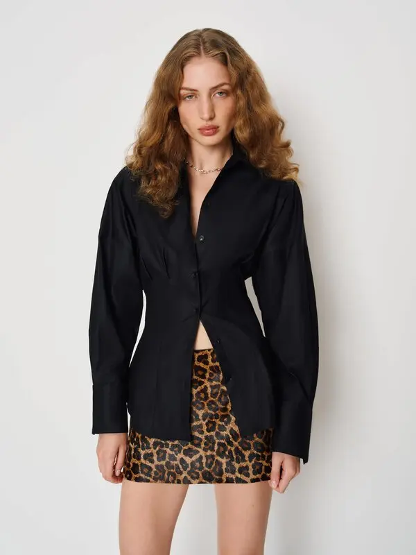 REFORMATION Vanta Shirt - Black
